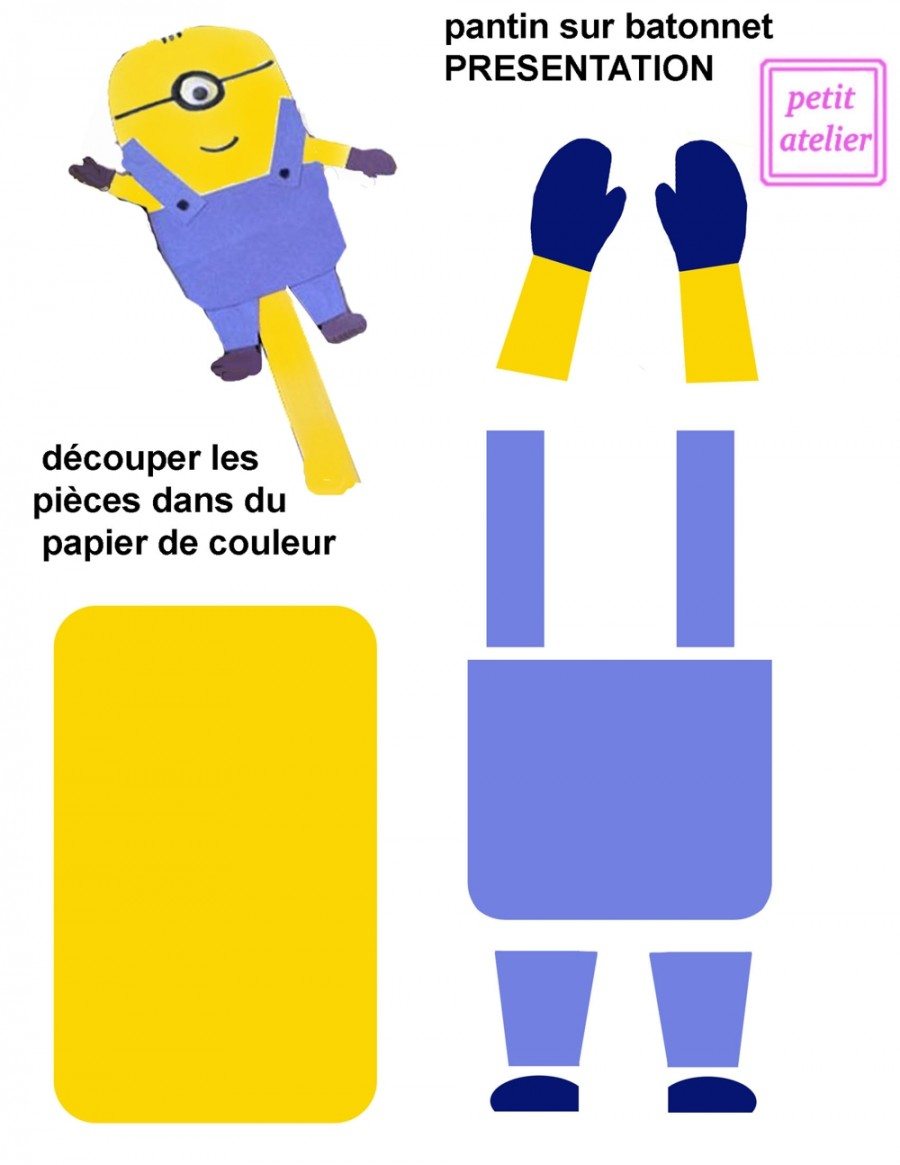 Moldes dos Minions para Imprimir e Decorar