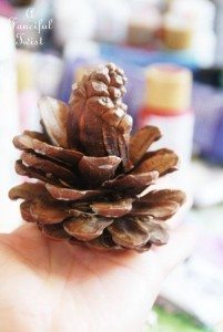 Arranjo com pinha passo a passo - Artesanato Passo a Passo!