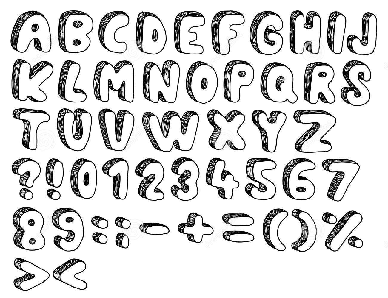 Molde de Letras para Imprimir - Artesanato Passo a Passo!