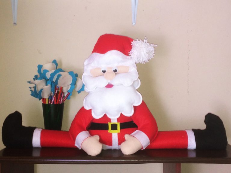 Papai Noel de Feltro: 30 Ideias Legais - Artesanato Passo a Passo!