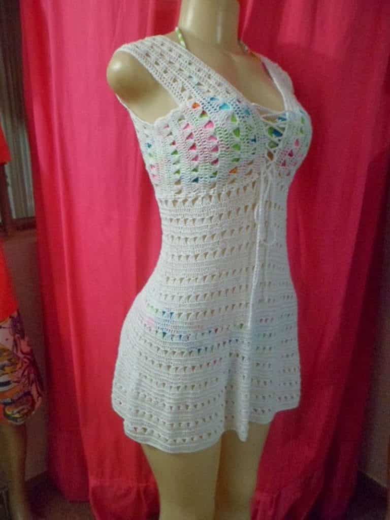 Saída de Praia de Crochê: 25 Modelos - Artesanato Passo a Passo!