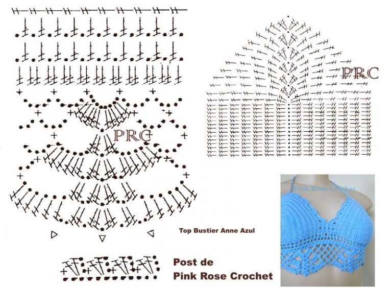 Cropped de Crochê com Gráfico: 25 Ideias Passo a Passo - Artesanato ...
