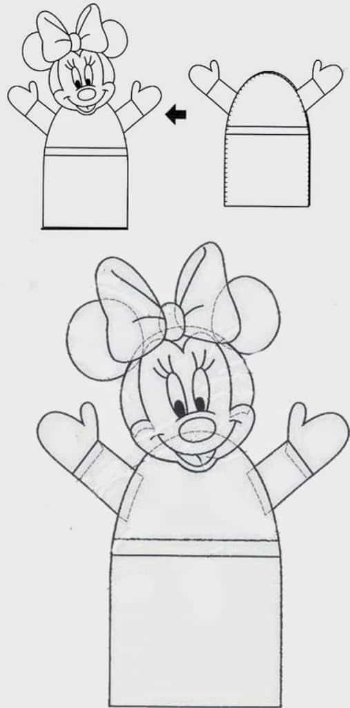 Molde da Minnie: 30 Imagens para Imprimir - Artesanato Passo a Passo!