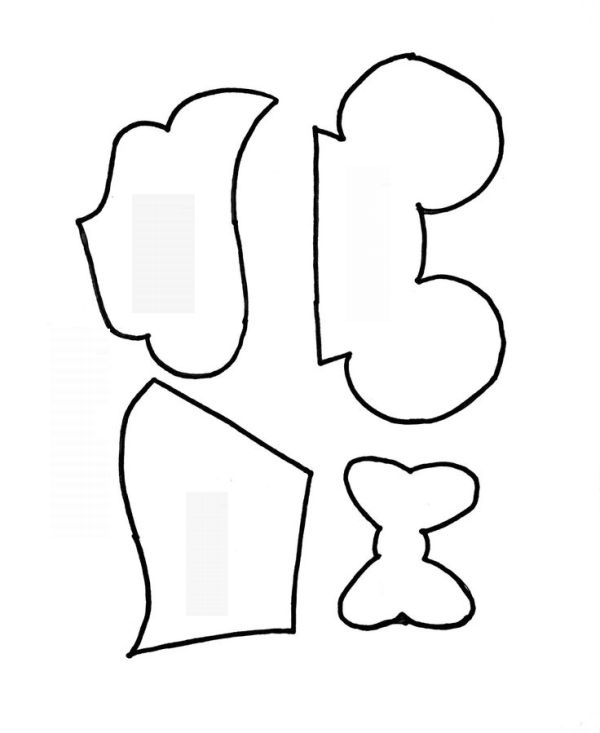 Molde da Minnie: 30 Imagens para Imprimir - Artesanato Passo a Passo!