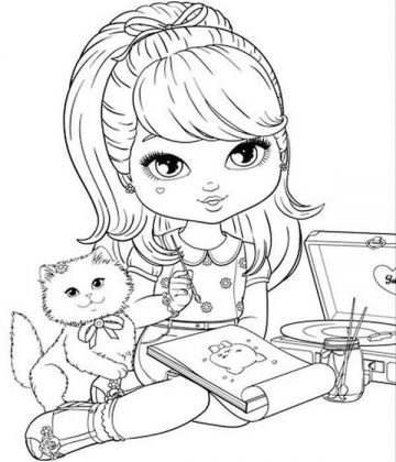 Boneca para colorir e imprimir: Desenhos - Artesanato Passo a Passo!