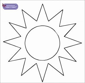 Molde de Sol para imprimir - Artesanato Passo a Passo!
