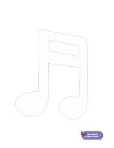 Molde de notas musicais para imprimir - Artesanato Passo a Passo!