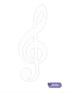 Molde de notas musicais para imprimir - Artesanato Passo a Passo!