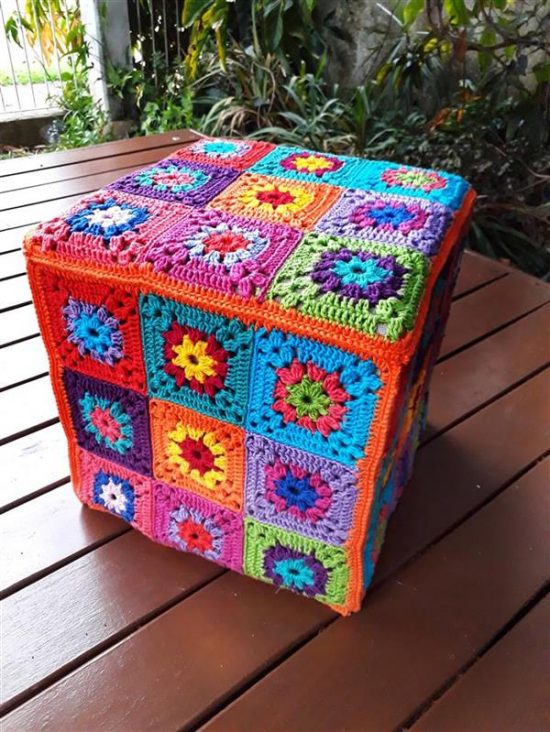 Como fazer Puff de crochê passo a passo - Artesanato Passo a Passo!