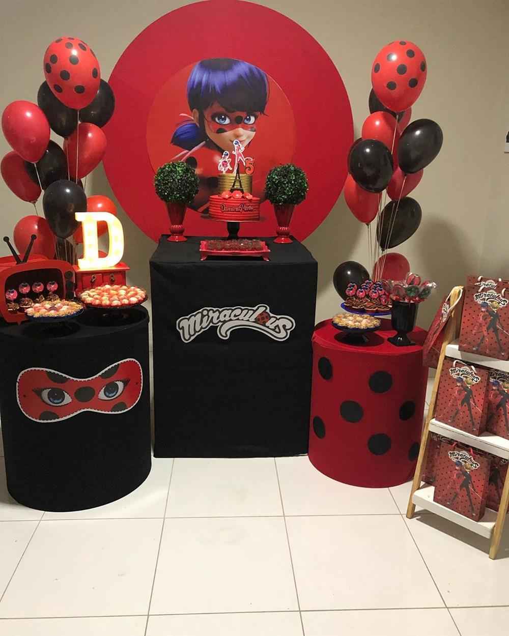 Decoração Ladybug: + de 60 fotos, moldes e ideias para fazer ...