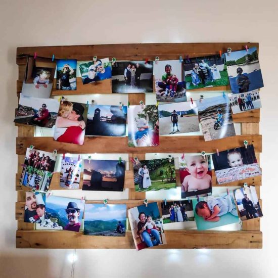 Mural de fotos penduradas: 50 ideias fáceis para decorar - Artesanato ...
