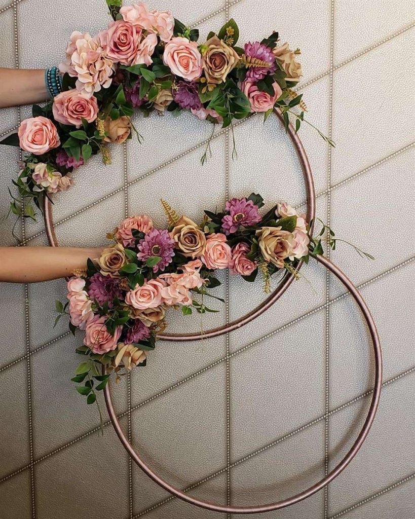 Decoração com bambolê: +25 fotos e como fazer - Artesanato Passo a Passo!