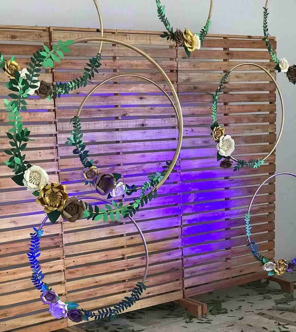 Decoração com bambolê: +25 fotos e como fazer - Artesanato Passo a Passo!