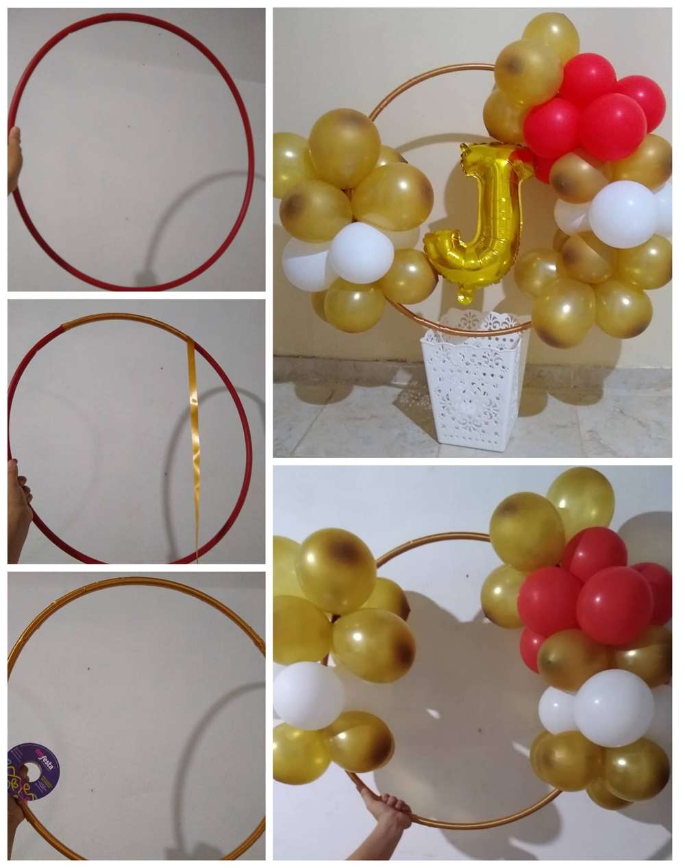 Decoração com bambolê: +25 fotos e como fazer - Artesanato Passo a Passo!