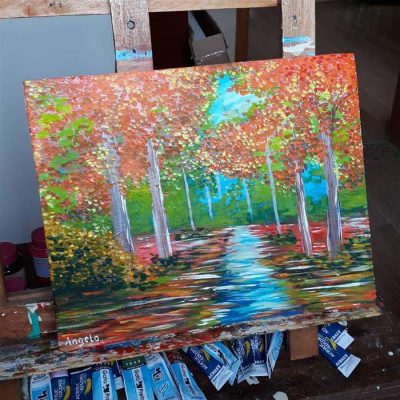 Pintura em tela: como fazer paisagem e flores [para iniciantes ...