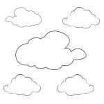 Molde de Nuvem: 65 modelos prontos para imprimir - Artesanato Passo a ...