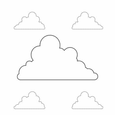 Molde de Nuvem: 65 modelos prontos para imprimir - Artesanato Passo a ...