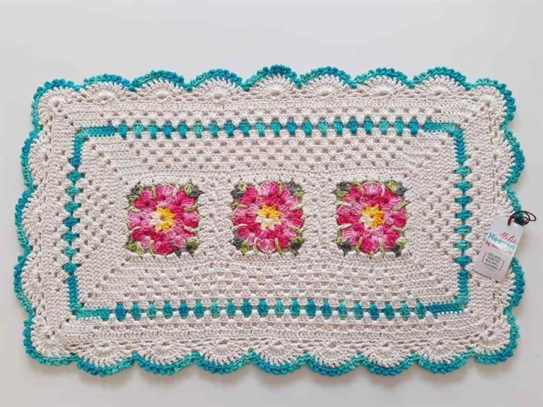 Tapete de crochê retangular: +50 modelos para decorar sua casa ...