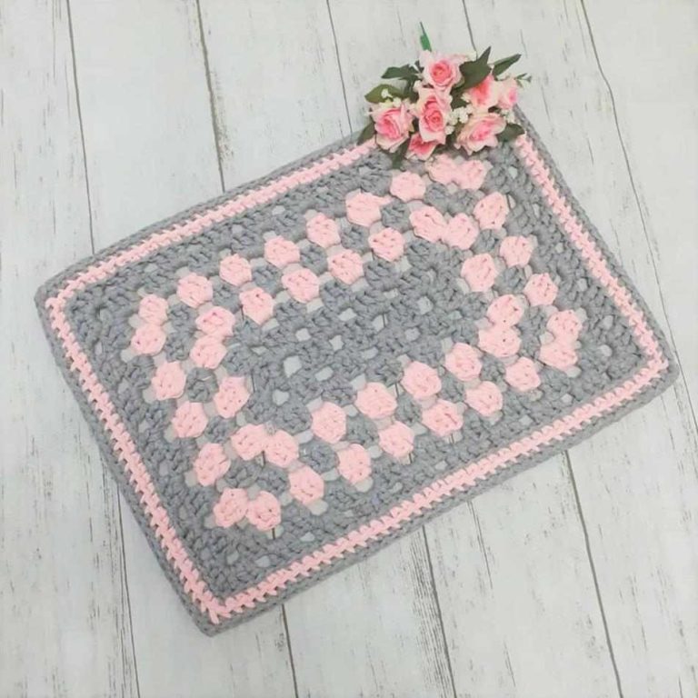 Tapete de crochê retangular: +50 modelos para decorar sua casa ...