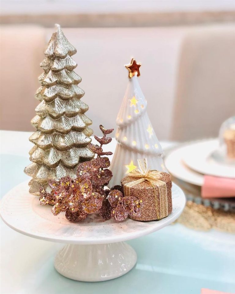 Enfeites de Natal para mesa passo a passo: 68 ideias encantadoras ...