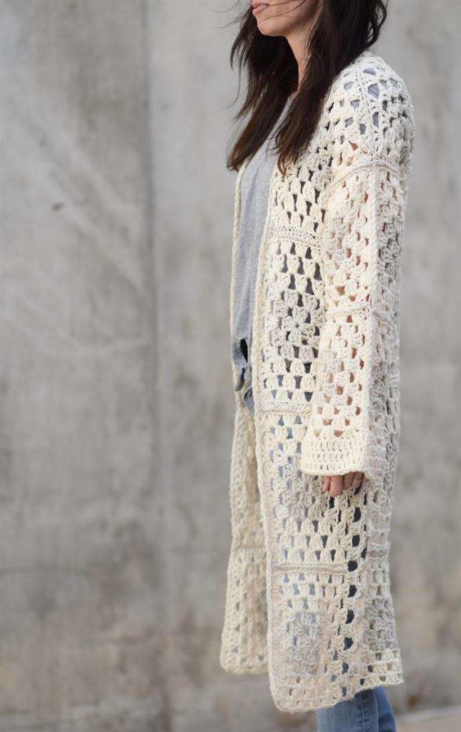 60 Modelos de cardigan de crochê: do básico aos super coloridos ...