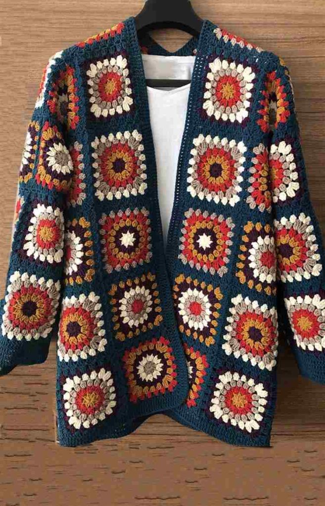 60 Modelos de cardigan de crochê: do básico aos super coloridos ...