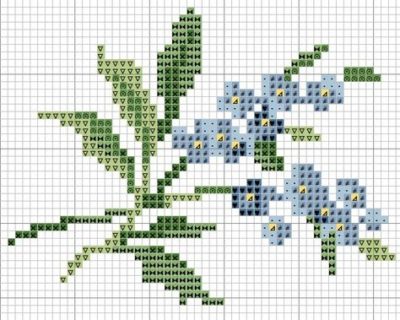 75 Gráficos Em Ponto Cruz De Flores Delicadas Artesanato Passo A Passo
