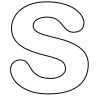 +20 Moldes da letra S para imprimir em vários tamanhos e formatos ...