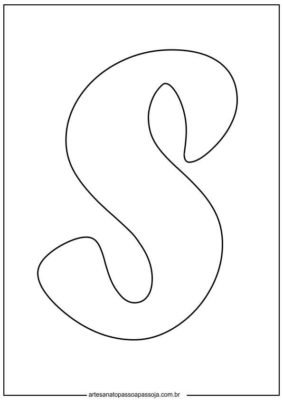+20 Moldes da letra S para imprimir em vários tamanhos e formatos ...