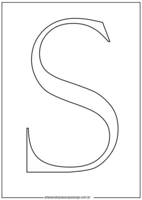 +20 Moldes da letra S para imprimir em vários tamanhos e formatos ...