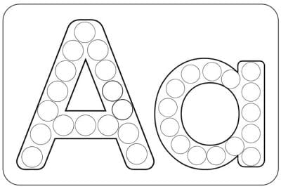 Molde da Letra A para imprimir, recortar, colorir e aprender ...