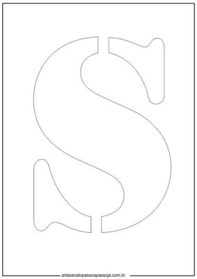 +20 Moldes da letra S para imprimir em vários tamanhos e formatos ...