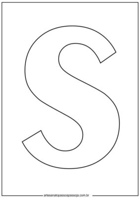 +20 Moldes da letra S para imprimir em vários tamanhos e formatos ...