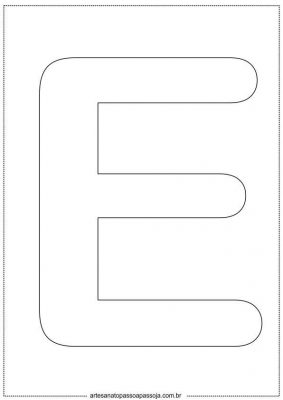 Molde de letras grandes em PDF para painel, aniversário e EVA ...