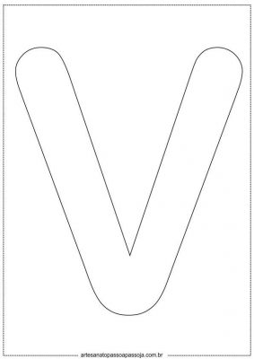 Molde de letras grandes em PDF para painel, aniversário e EVA ...