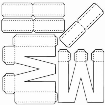 Molde letra M para imprimir e usar em artesanatos e atividades ...