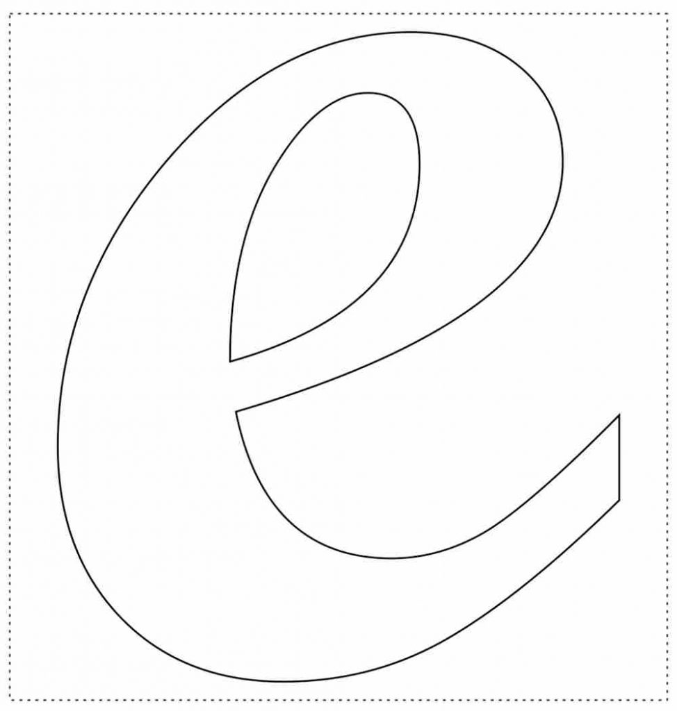 Molde letra E para imprimir: maiúscula, minúscula e cursiva ...