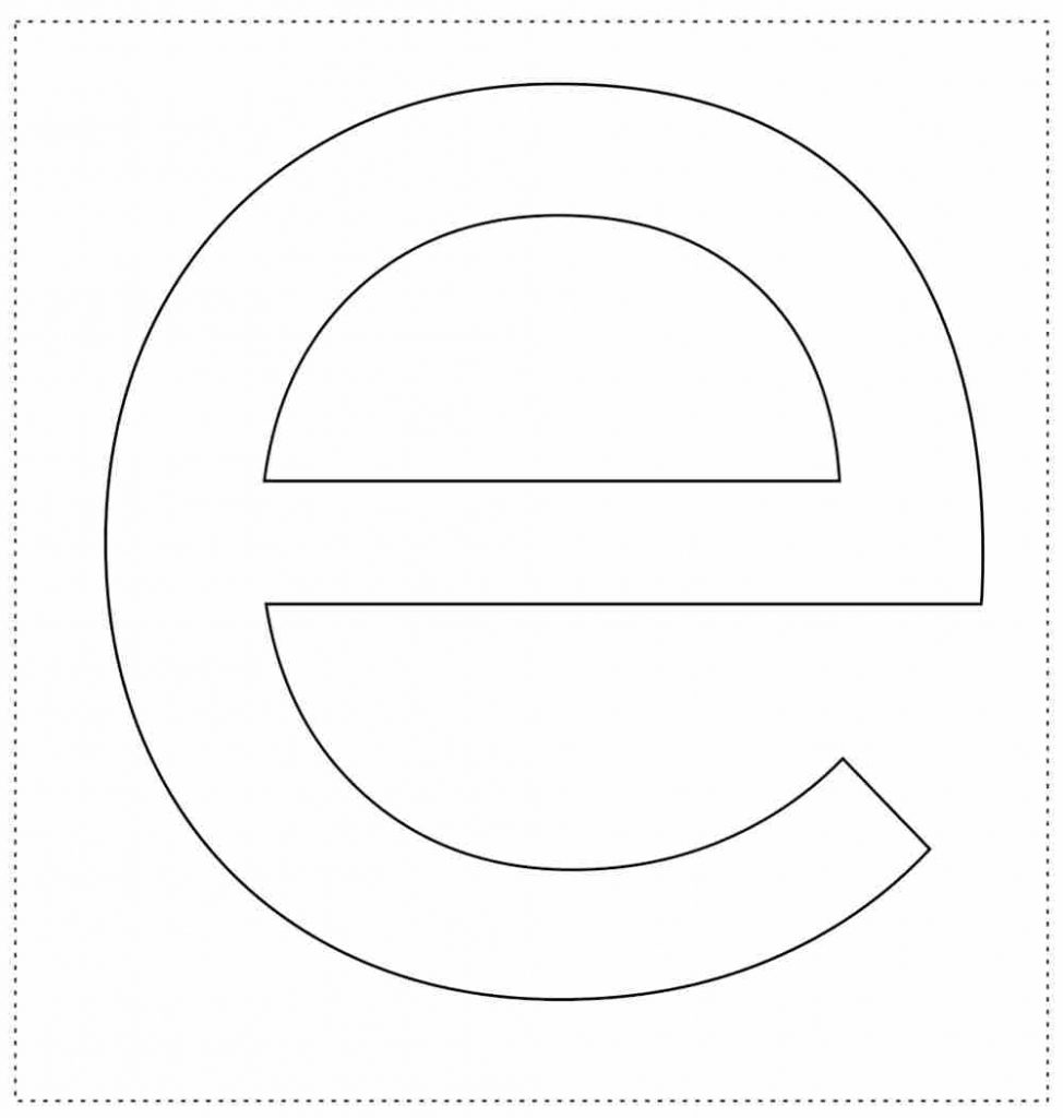 Molde letra E para imprimir: maiúscula, minúscula e cursiva ...
