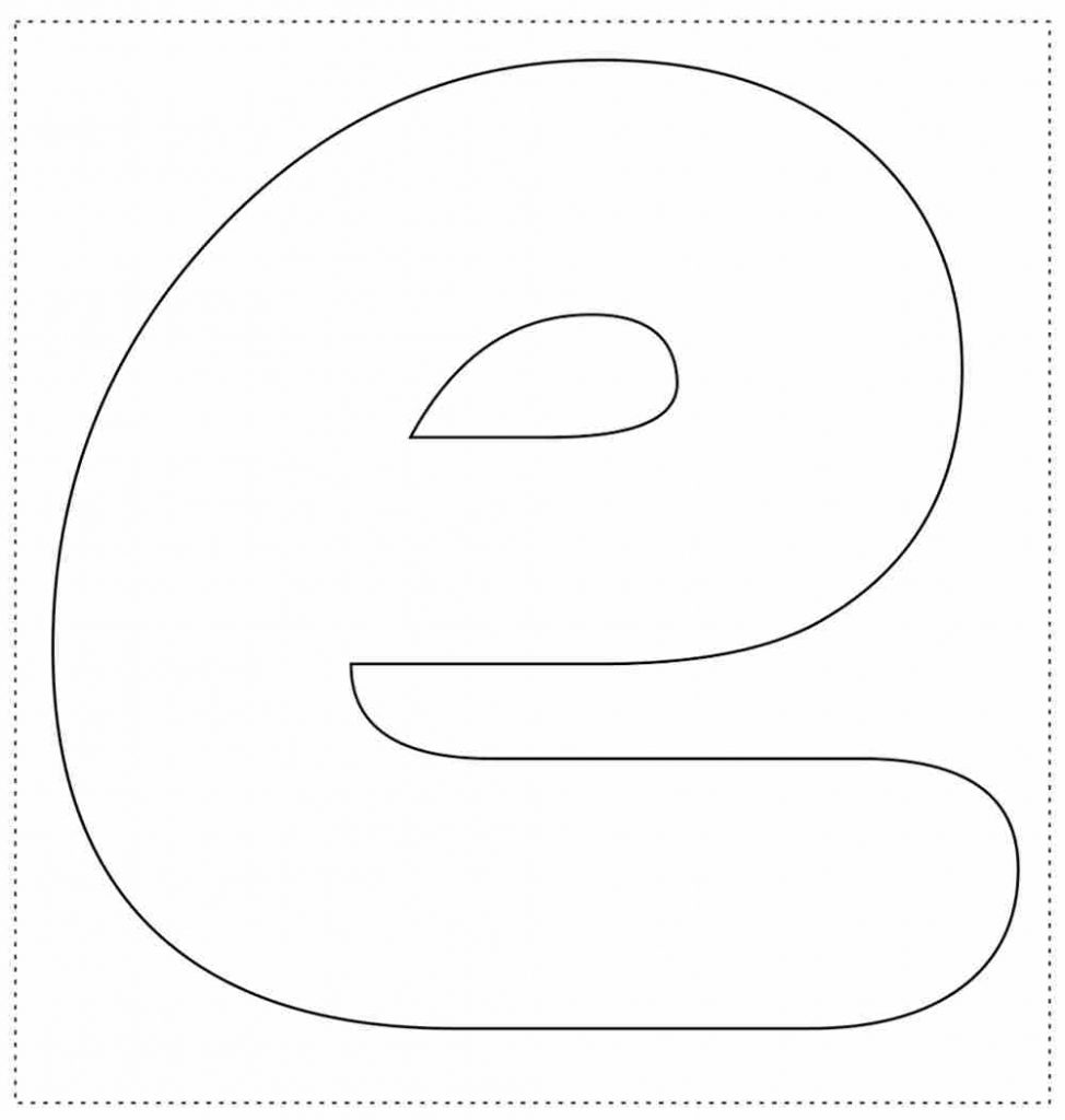 Molde letra E para imprimir: maiúscula, minúscula e cursiva ...