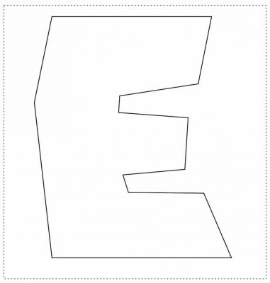 Molde letra E para imprimir: maiúscula, minúscula e cursiva ...