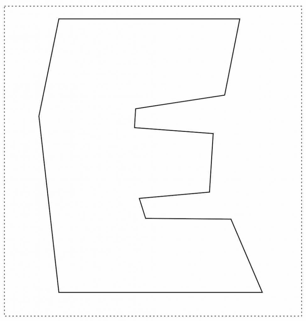 Molde letra E para imprimir: maiúscula, minúscula e cursiva ...