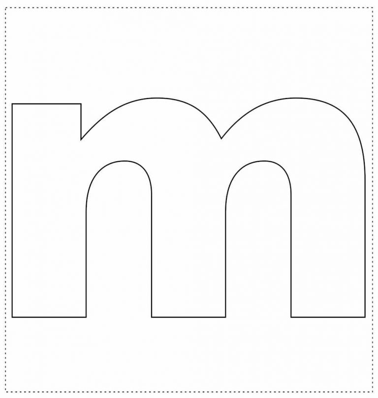 Molde letra M para imprimir e usar em artesanatos e atividades ...
