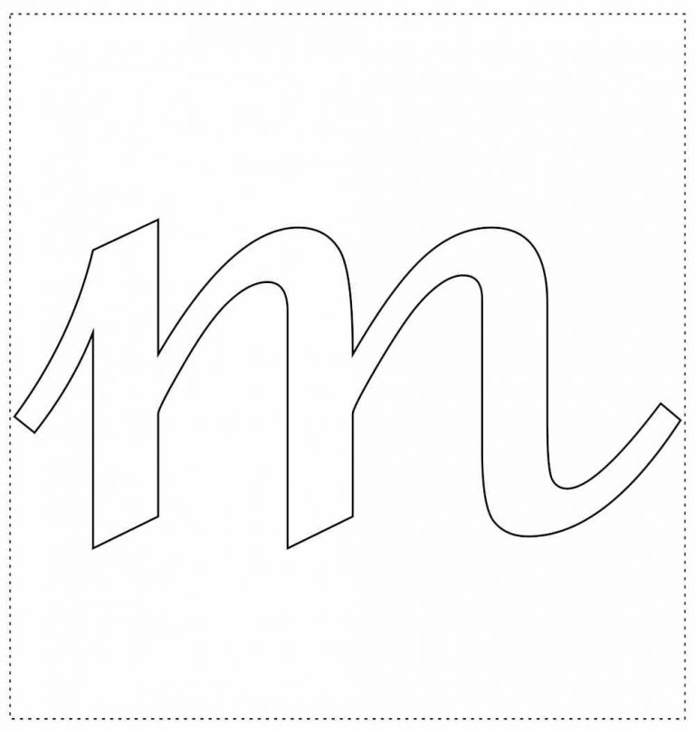 Molde letra M para imprimir e usar em artesanatos e atividades ...
