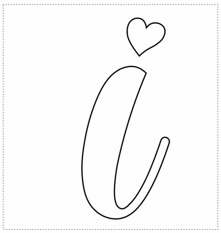 Molde letra i para imprimir tamanho grande - Artesanato Passo a Passo!