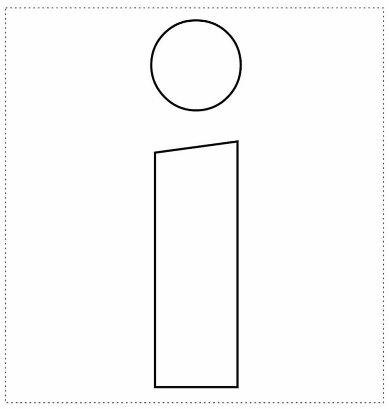 Molde letra i para imprimir tamanho grande - Artesanato Passo a Passo!