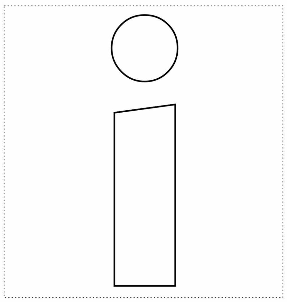 Molde letra i para imprimir tamanho grande - Artesanato Passo a Passo!