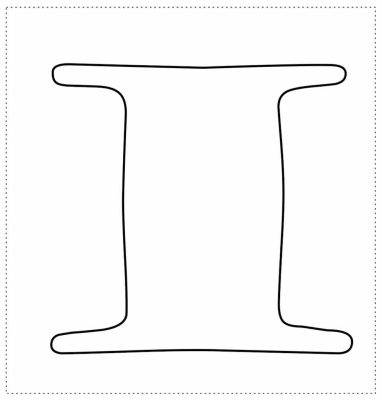 Molde letra i para imprimir tamanho grande - Artesanato Passo a Passo!