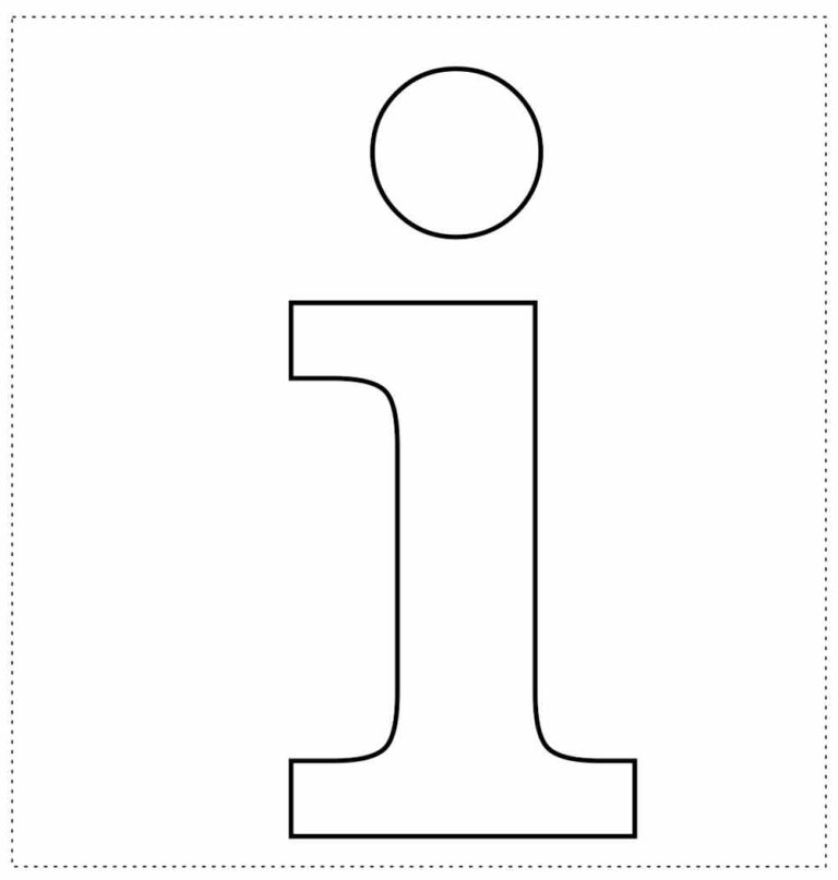 Molde letra i para imprimir tamanho grande - Artesanato Passo a Passo!