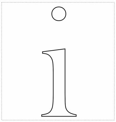 Molde letra i para imprimir tamanho grande - Artesanato Passo a Passo!