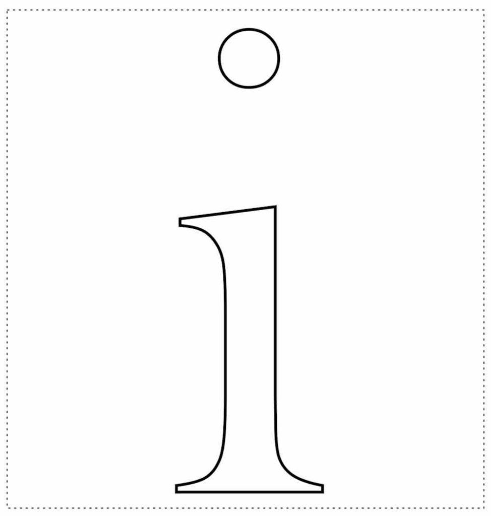 Molde letra i para imprimir tamanho grande - Artesanato Passo a Passo!